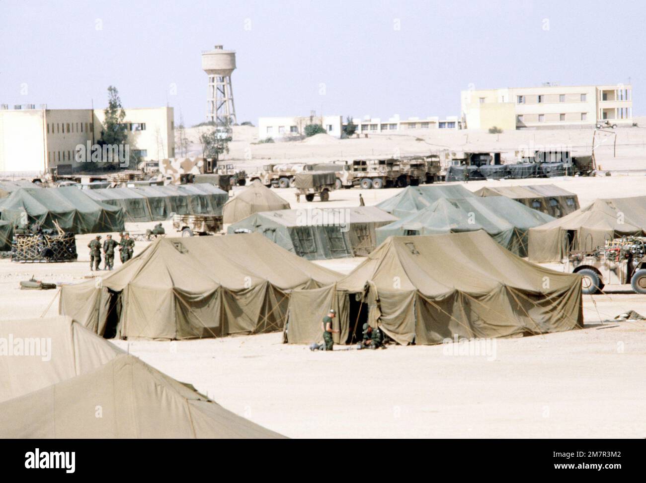 A view of the Air Force living quarters for exercise BRIGHT STAR '80 ...