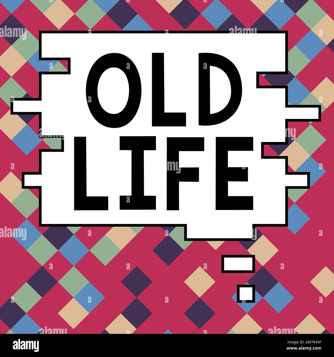 Text sign showing Old Life. Concept meaning the way I was in the past ...