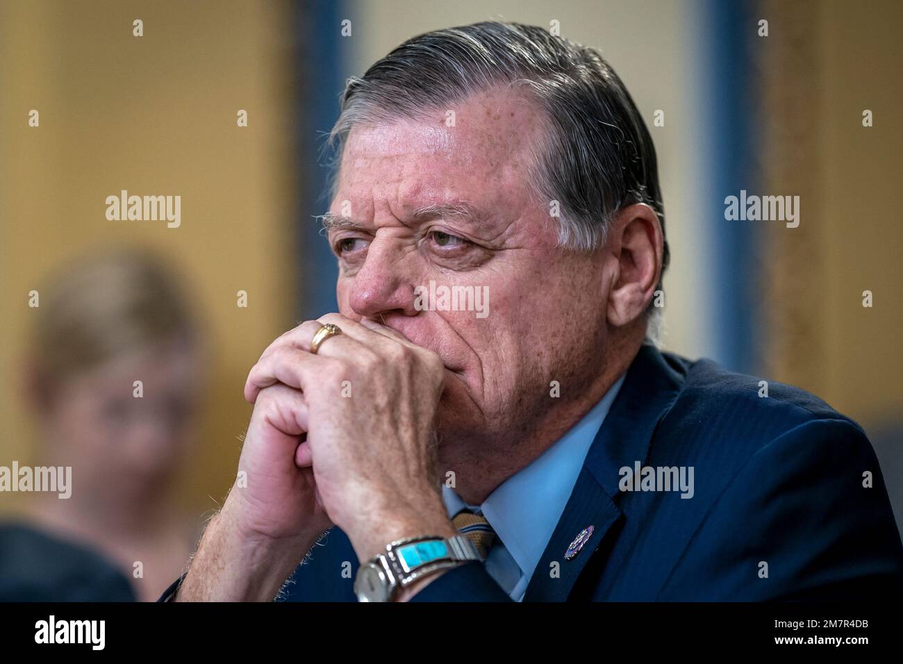 House Rules Committee Ranking Member Tom Cole, R-Okla., listens as the ...