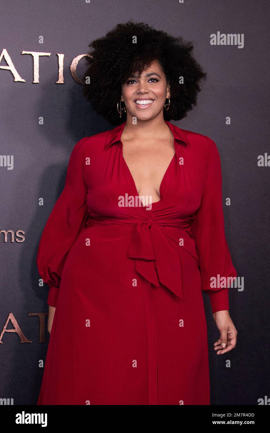 Shareefa J poses for photographers upon arrival for the premiere of the ...