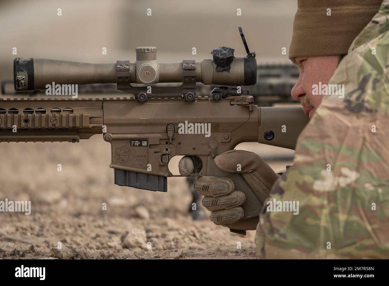 During firing exercises snipers frequently check target location and ...