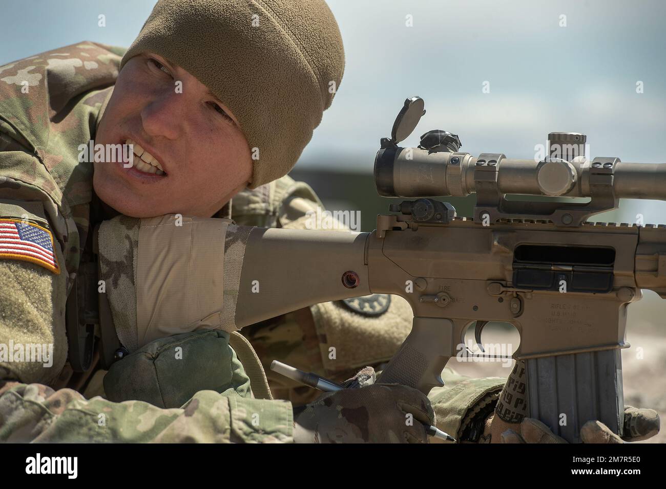 During firing exercises snipers frequently check target location and ...