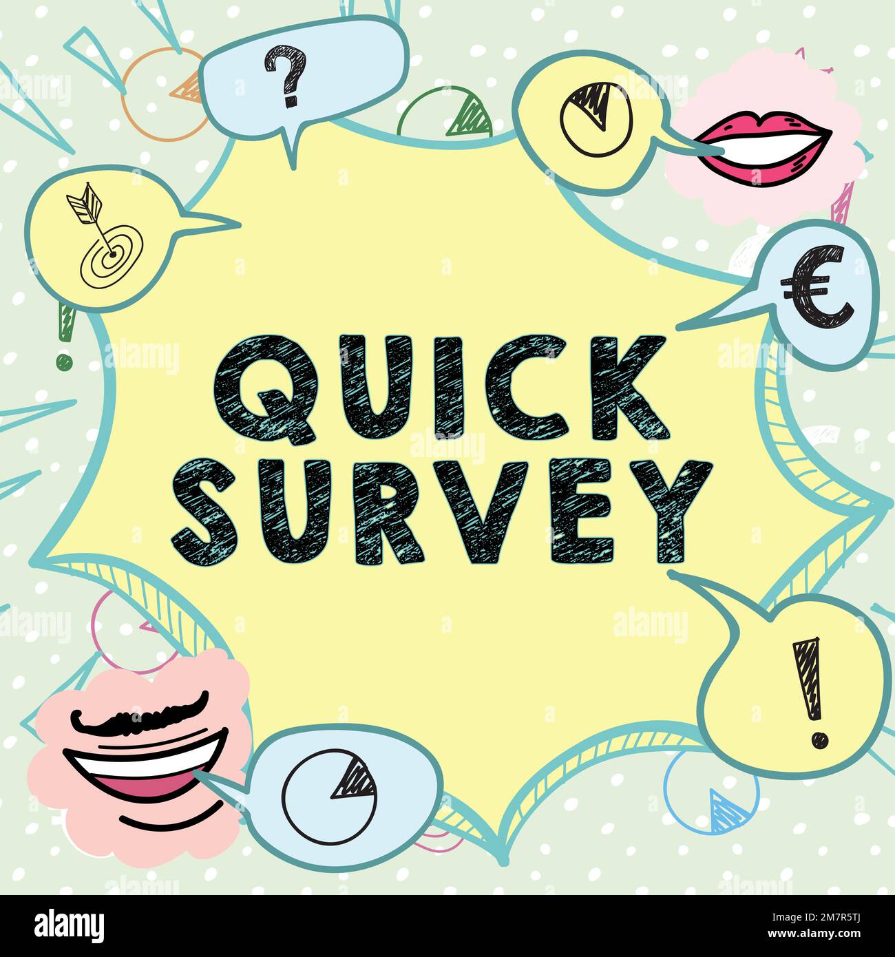 Text caption presenting Quick Survey. Conceptual photo Conduct fast ...