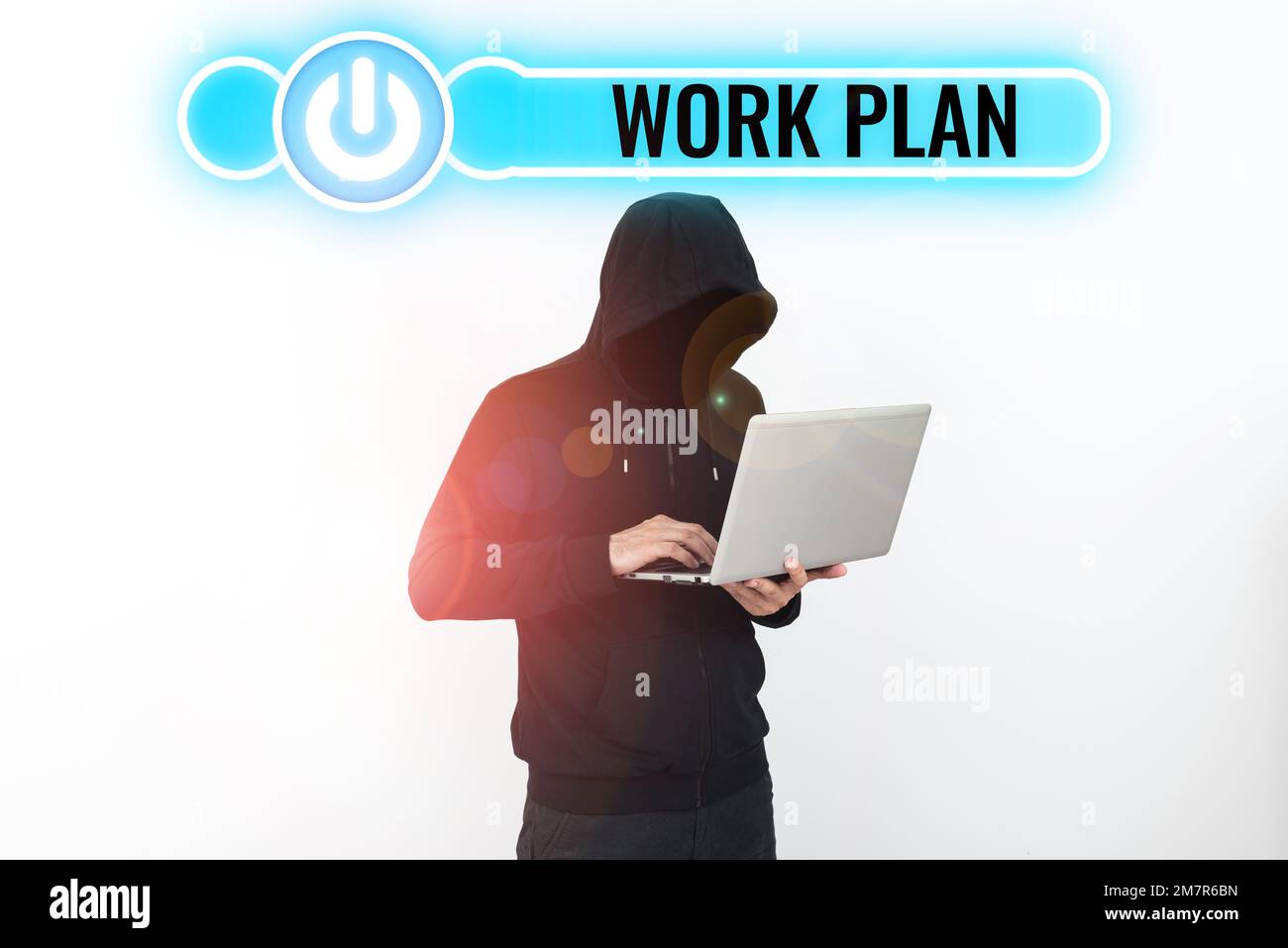 Sign displaying Work Plan, Word for project to be accomplished and ...
