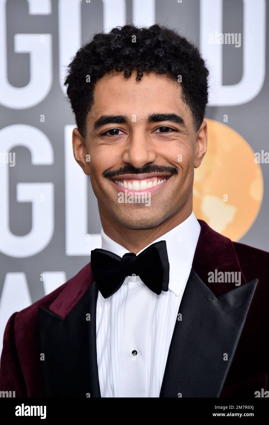 Boman Martinez-Reid arrives at the 80th annual Golden Globe Awards at ...