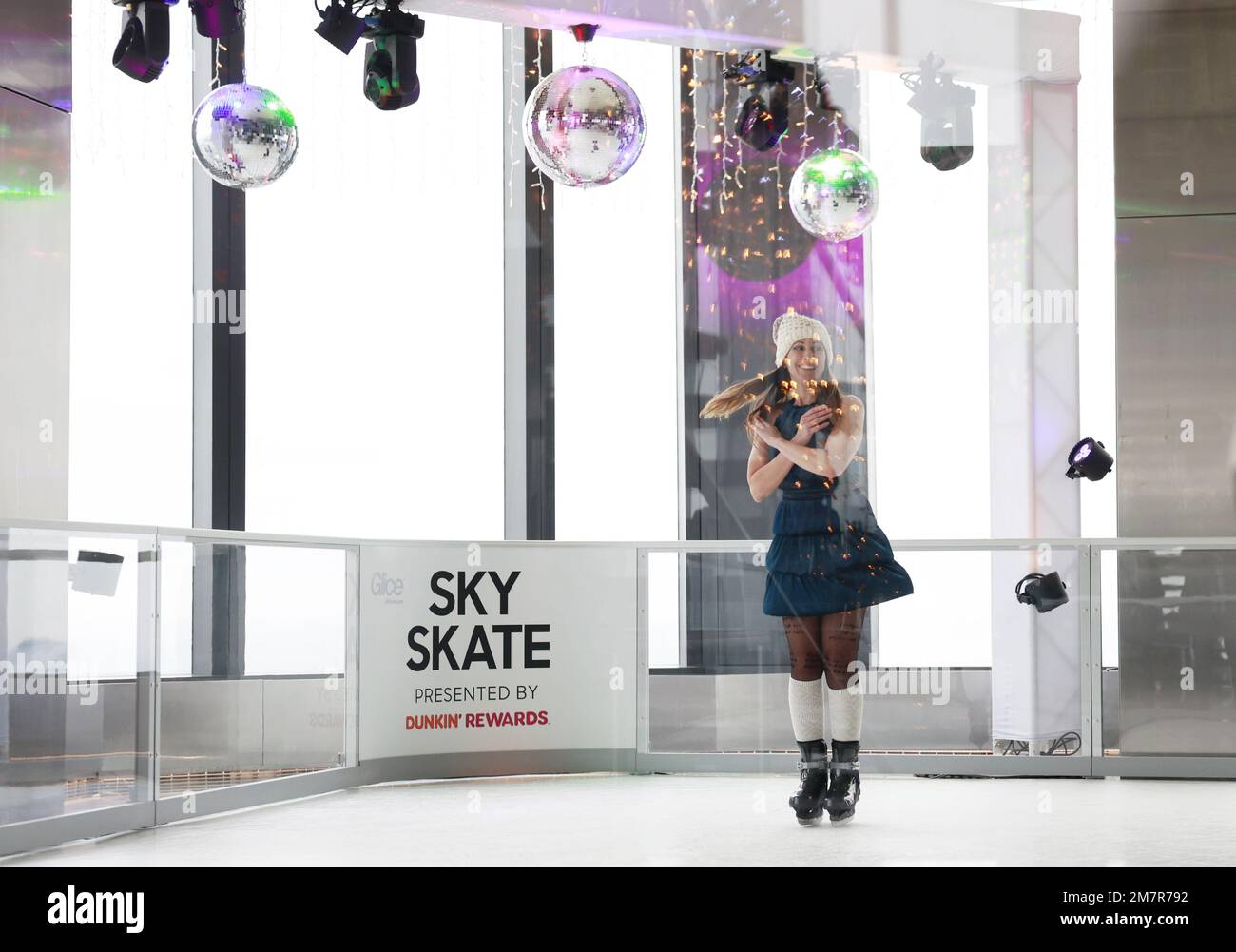 New York, United States. 09th Jan, 2023. Skaters enjoy the grand ...