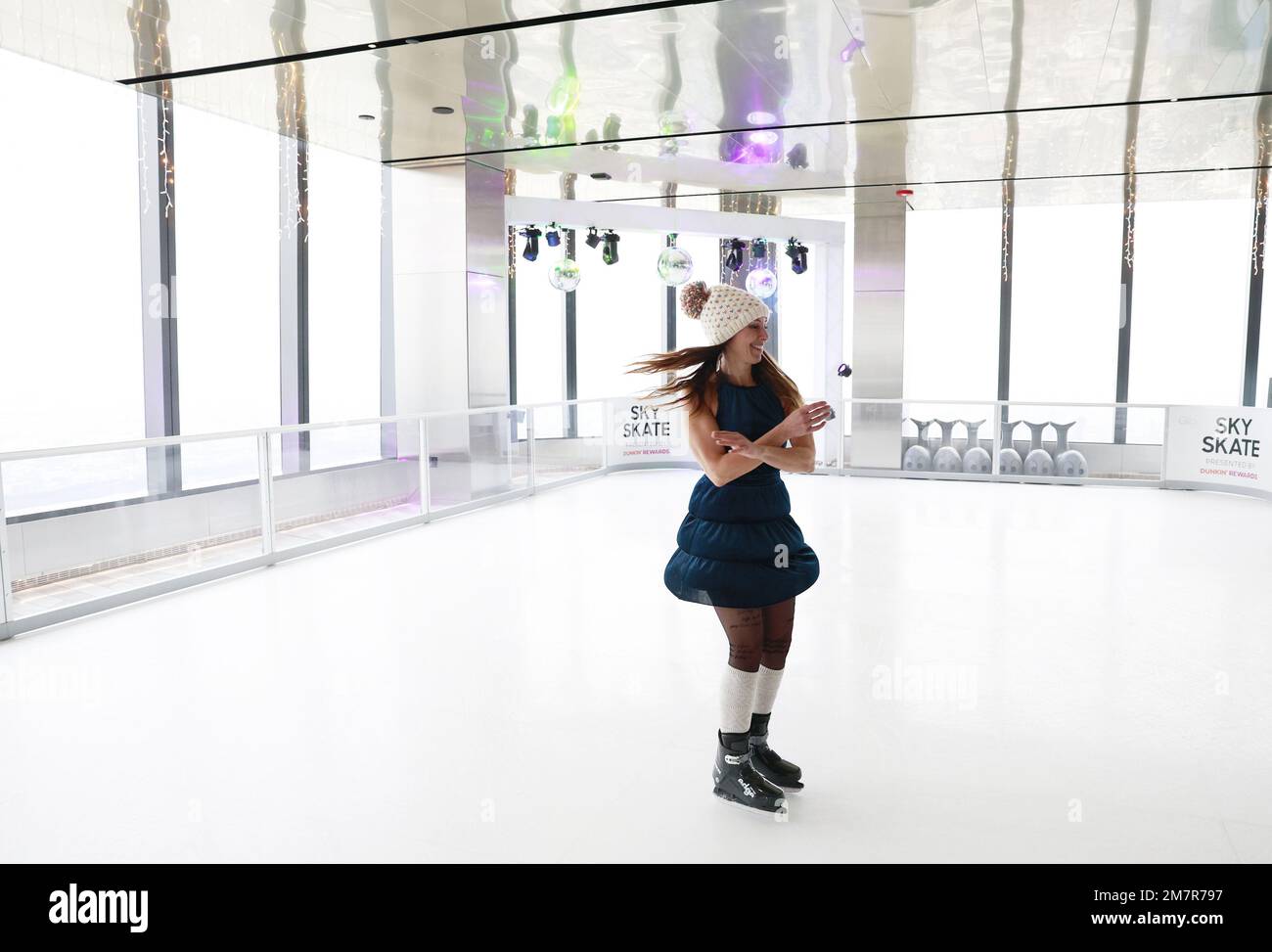New York, United States. 09th Jan, 2023. Skaters enjoy the grand ...