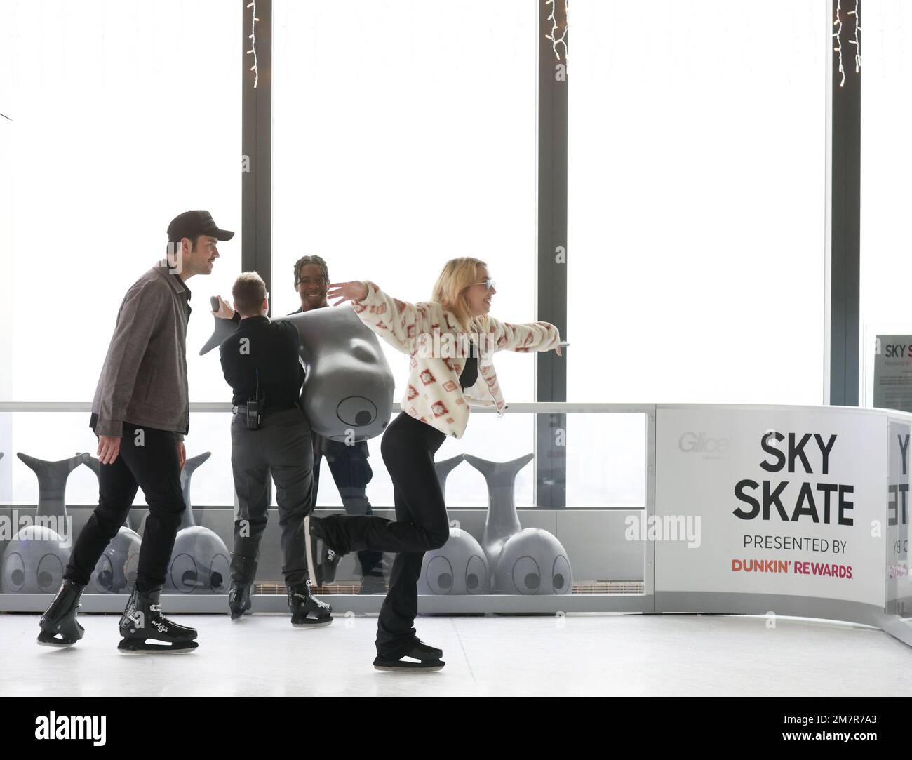New York, United States. 09th Jan, 2023. Skaters enjoy the grand ...