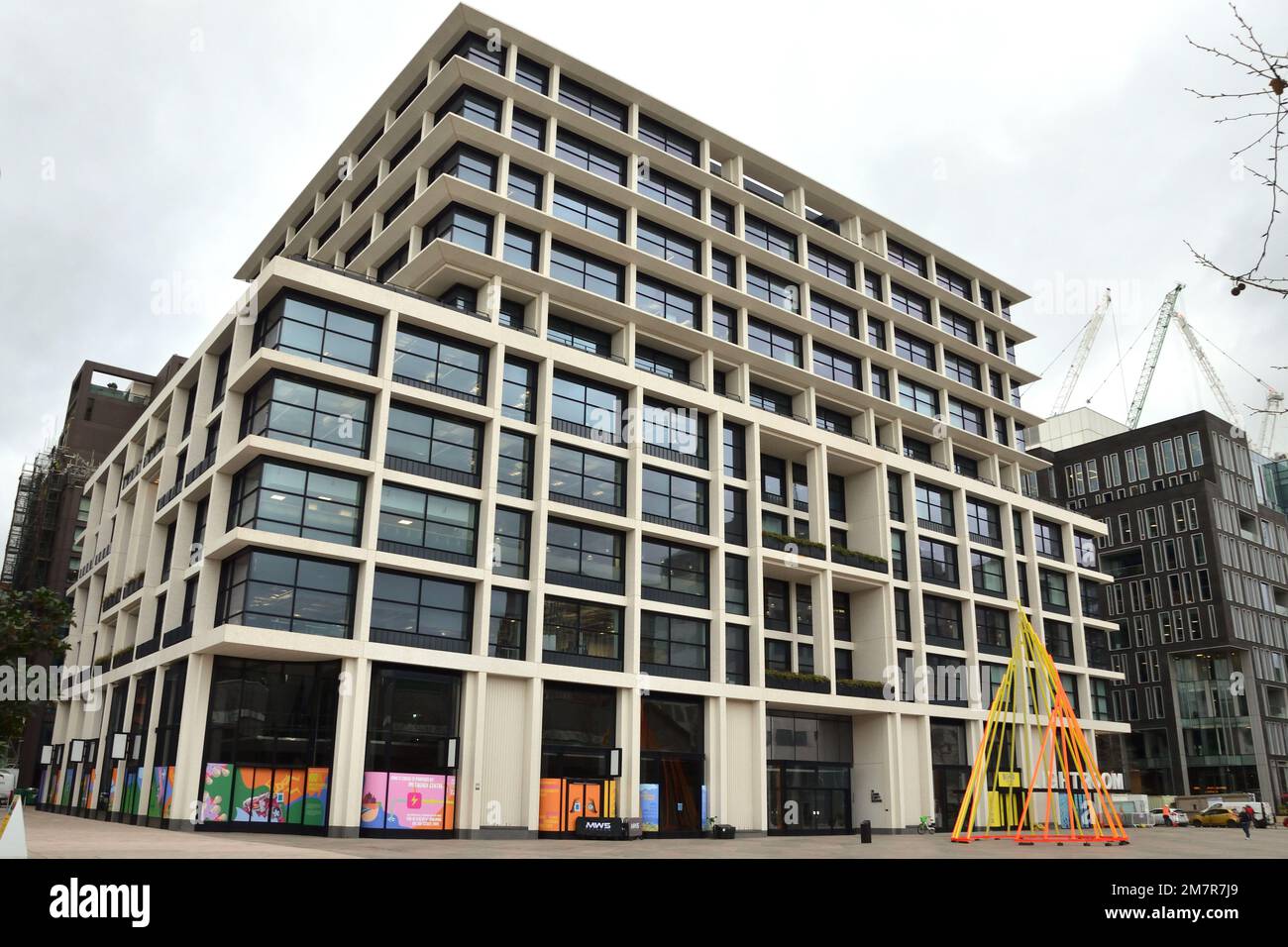 One of the offices of Meta (Facebook) at 10 Lewis Cubitt Square, on the ...