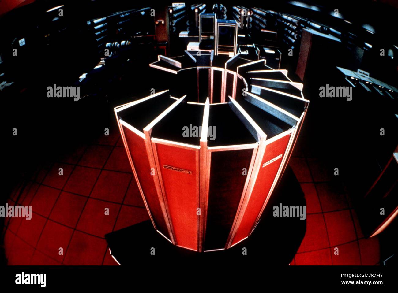 A view of the Cray computer used for nuclear weapons calculations and ...