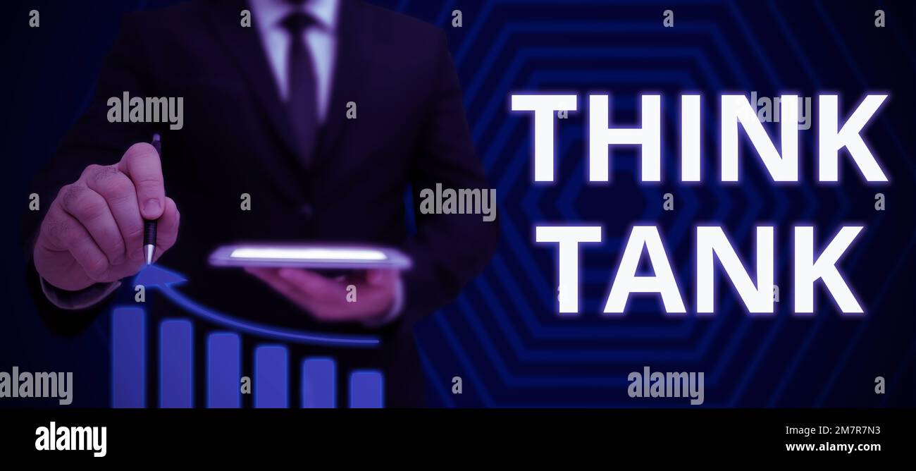 Conceptual display Think Tank. Word for Thinking of Innovative Valuable ...