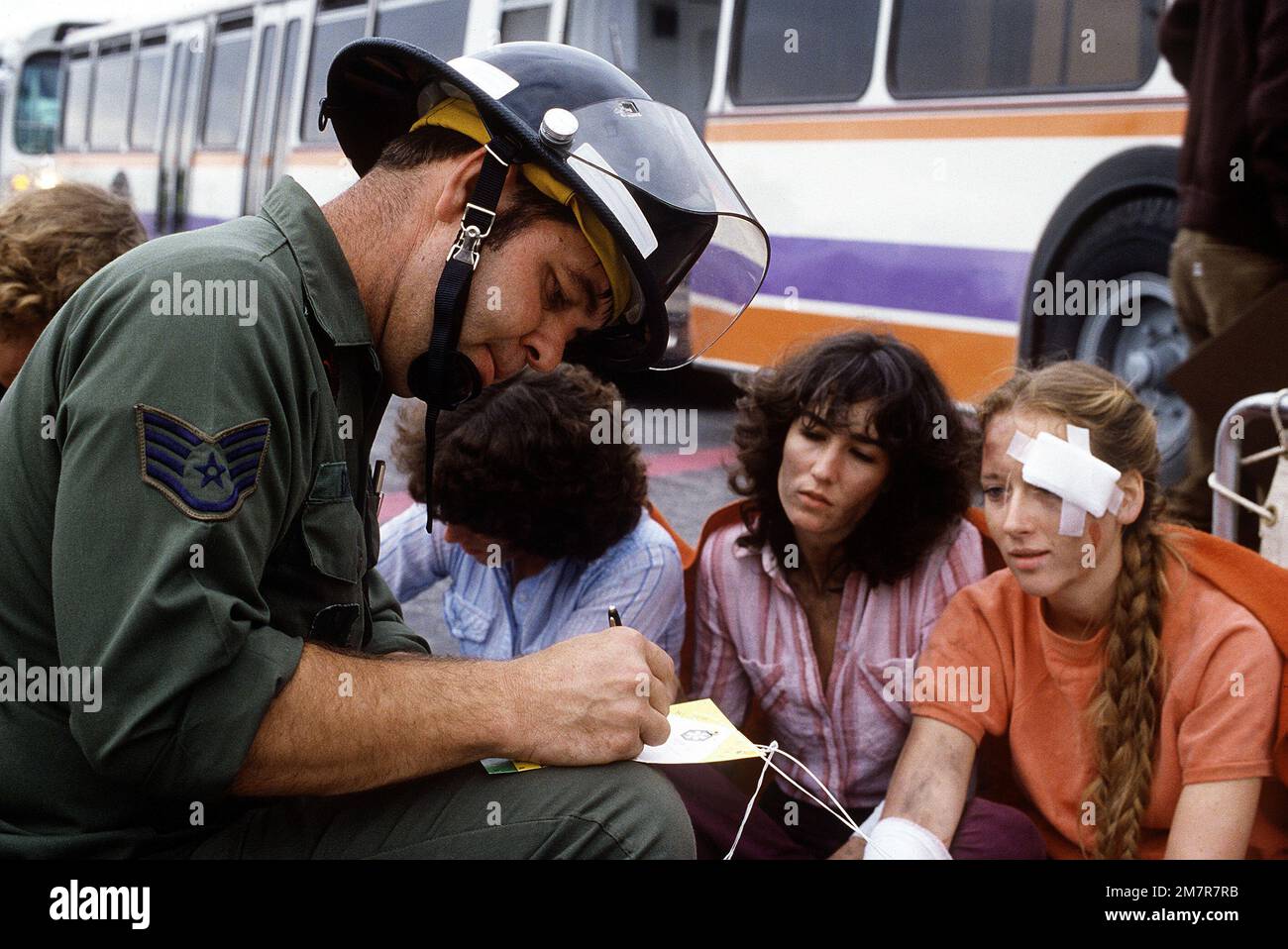 SSGT Donald Driggers of the 31st Civil Engineering Squadron fills out ...