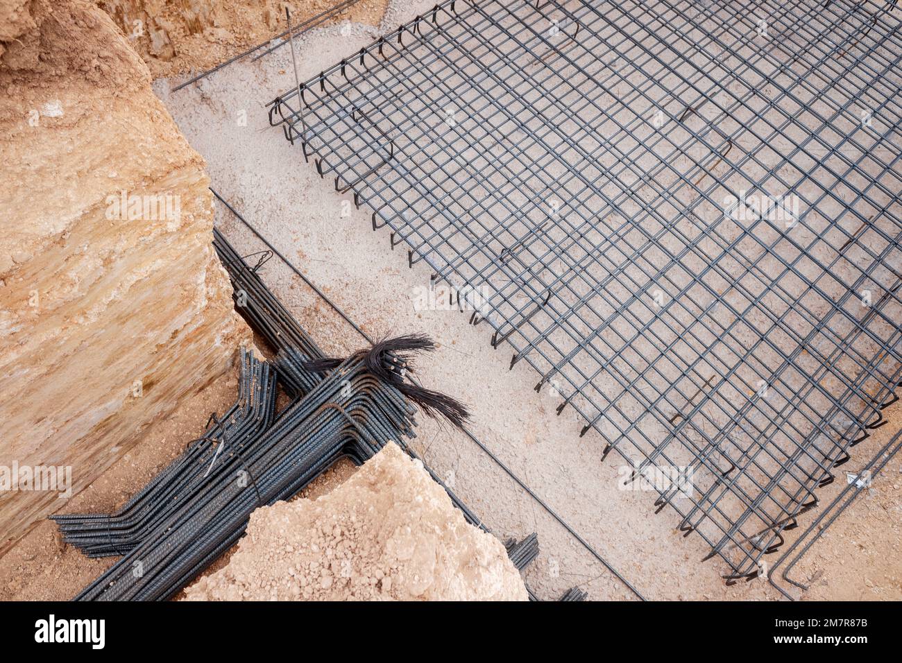The rebar is the iron structure that forms the skeleton of a reinforced ...