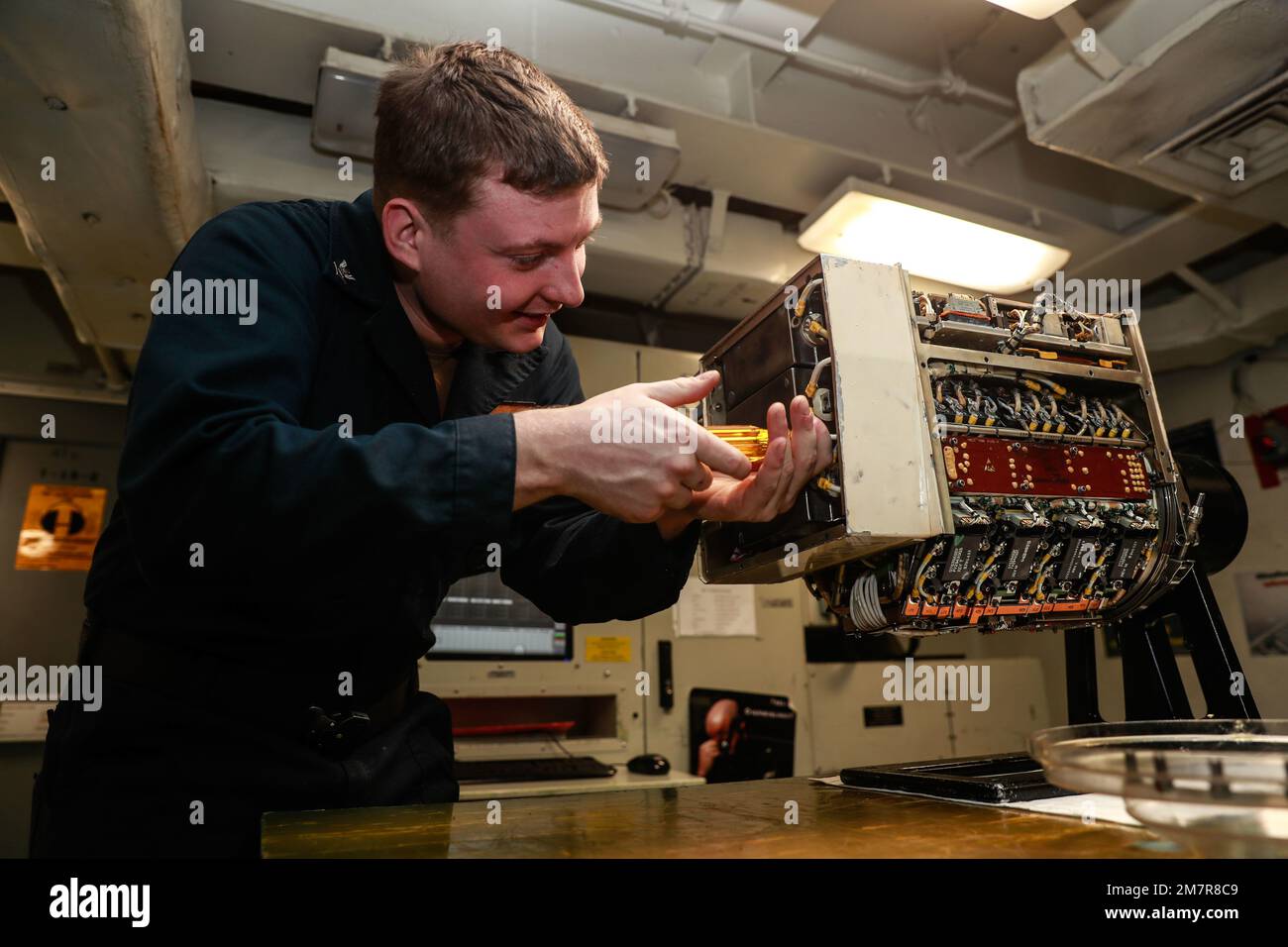 PHILIPPINE SEA (May 12, 2022) Aviation Electrician’s Mate 3rd Class ...