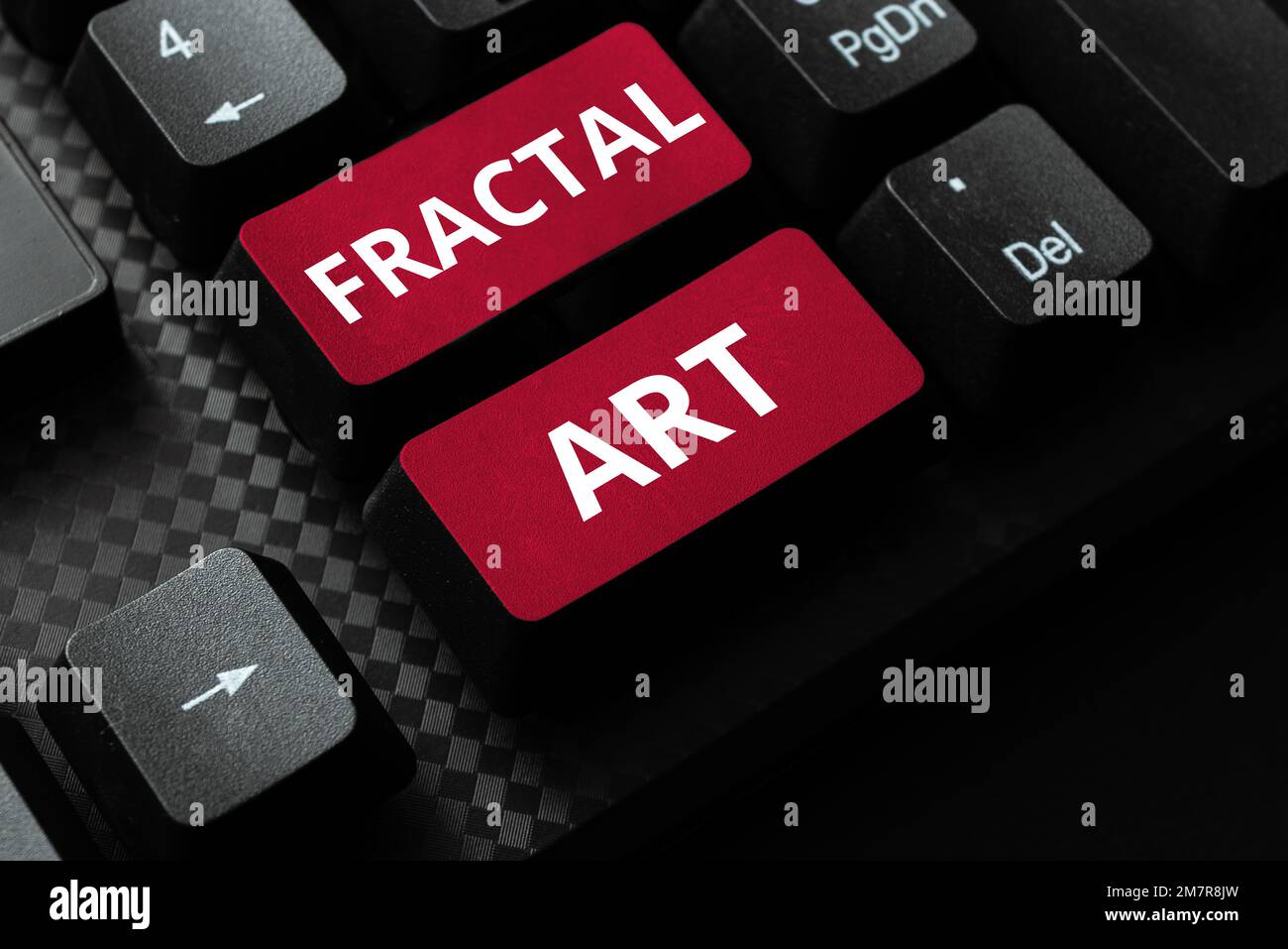 Hand writing sign Fractal Art. Business overview the place or section ...