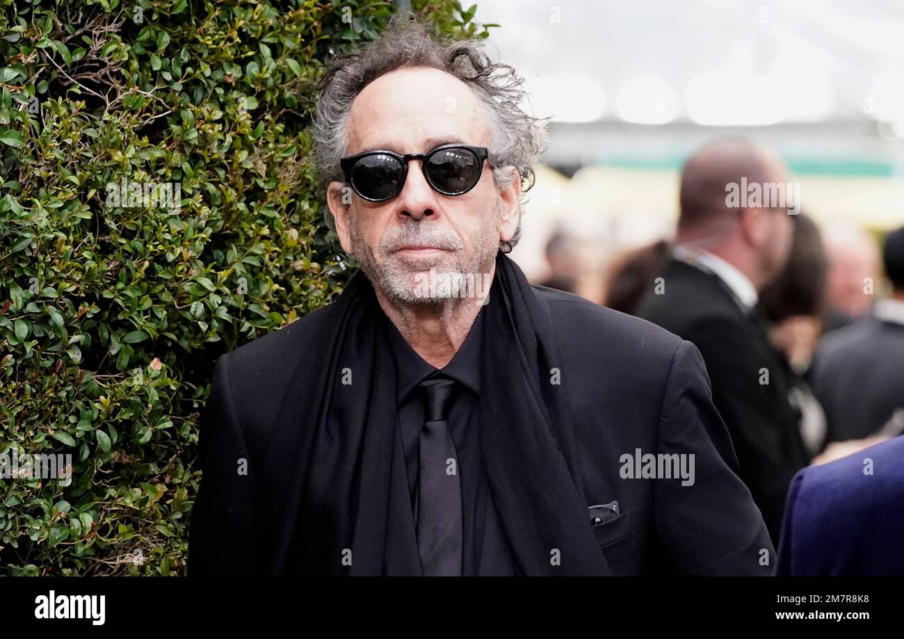 Tim Burton arrives at the 80th annual Golden Globe Awards at the ...
