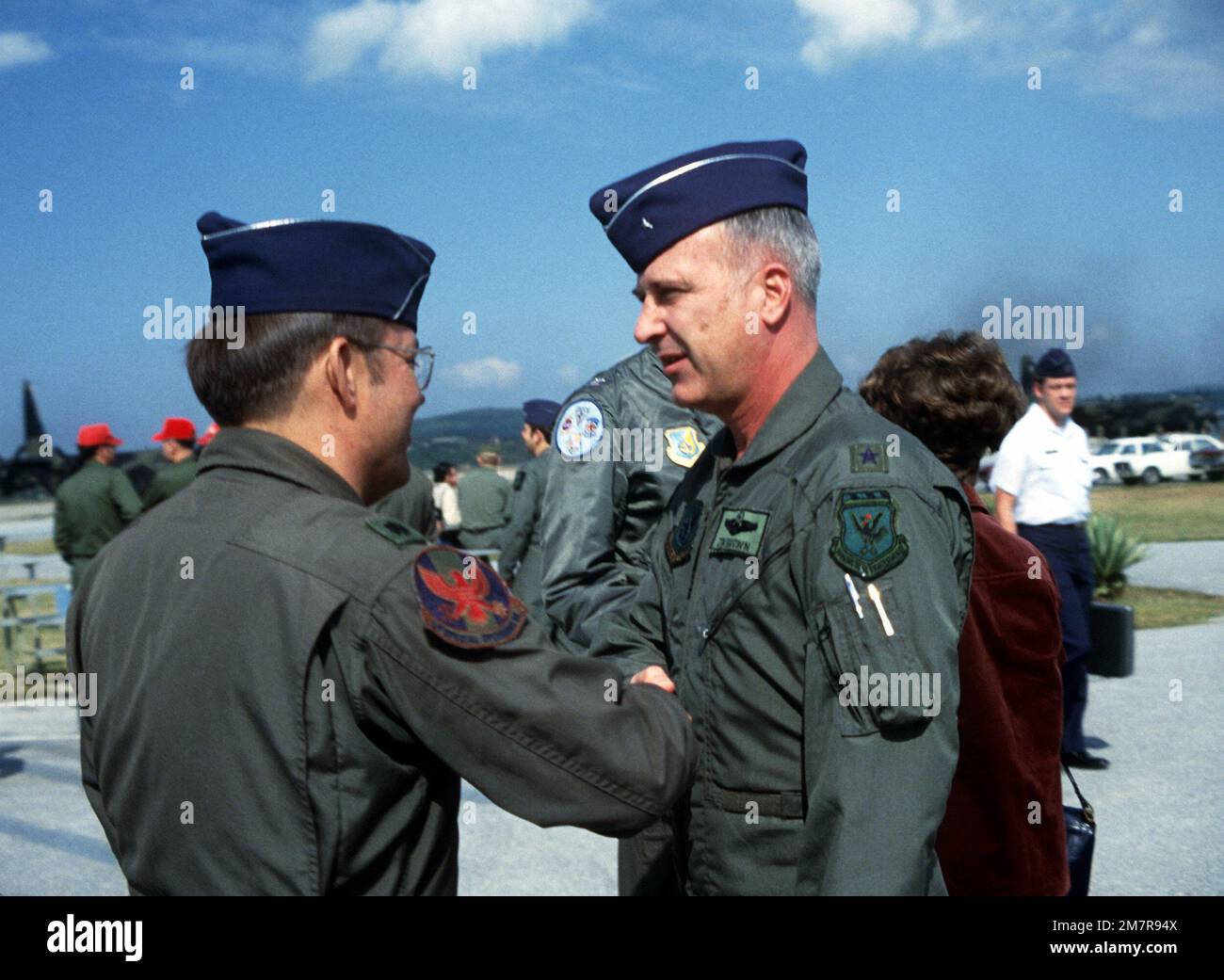 BGEN Brown (right), bids farewell to LTC R. Turczynski, 1ST Special ...