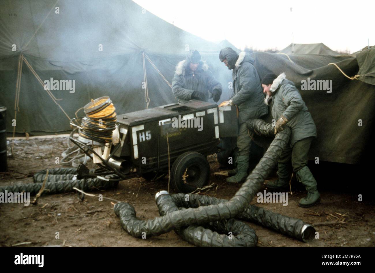 Heaters are set up during exercise Brim Frost. Subject Operation/Series ...