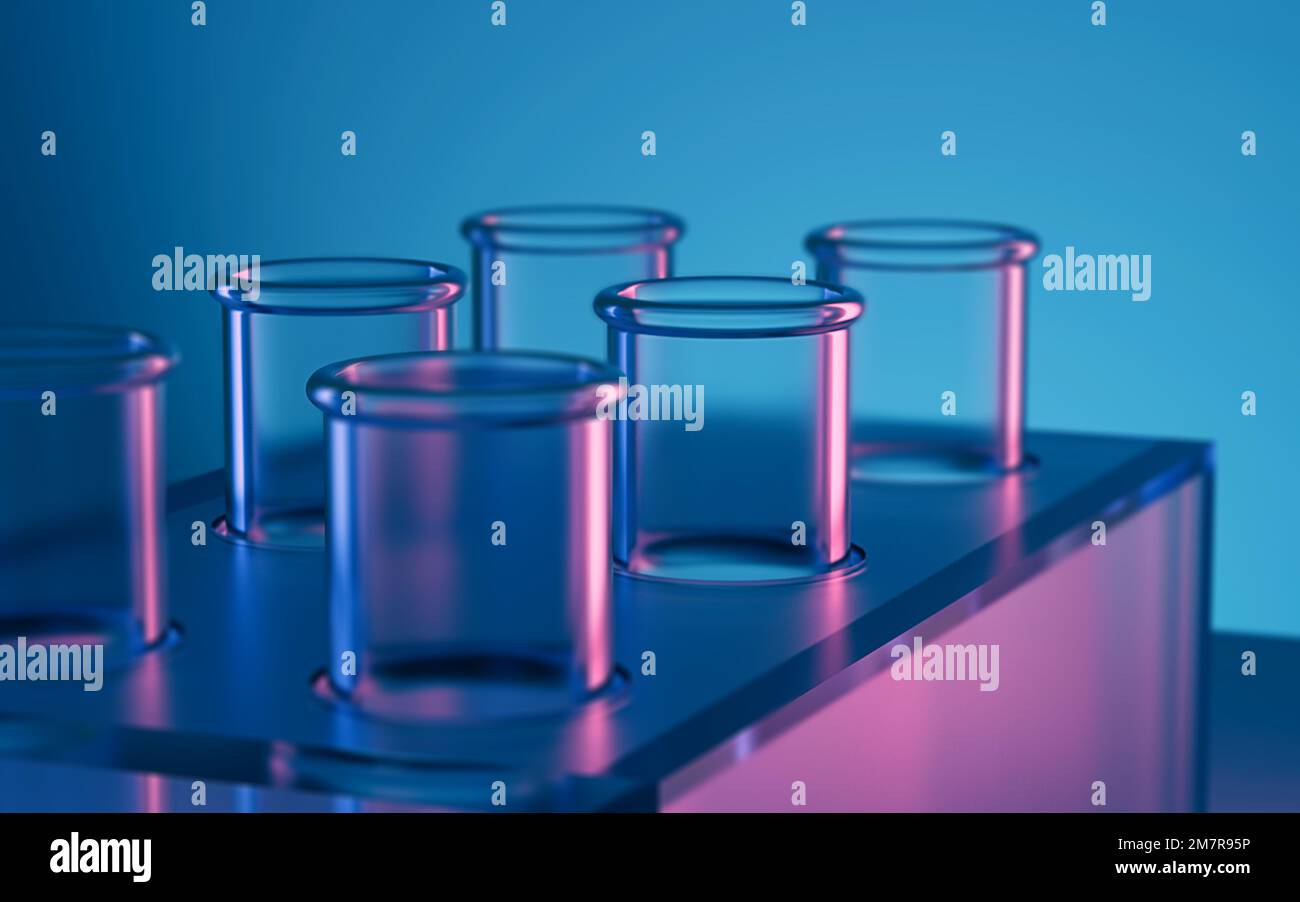 3d rendering science laboratory test tubes , laboratory equipment Stock ...