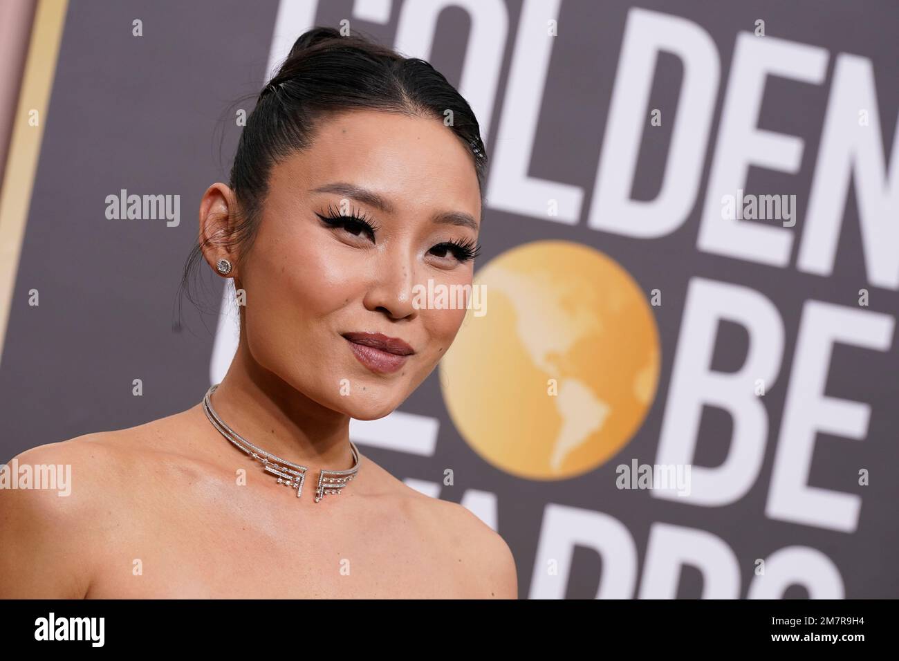 Li Jun Li arrives at the 80th annual Golden Globe Awards at the Beverly ...