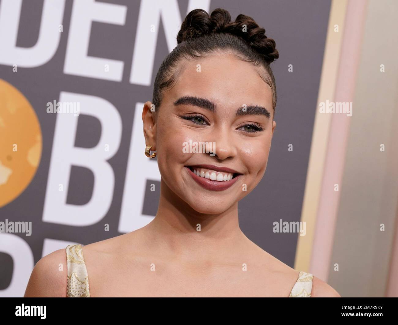 Bailey Bass arrives at the 80th annual Golden Globe Awards at the ...
