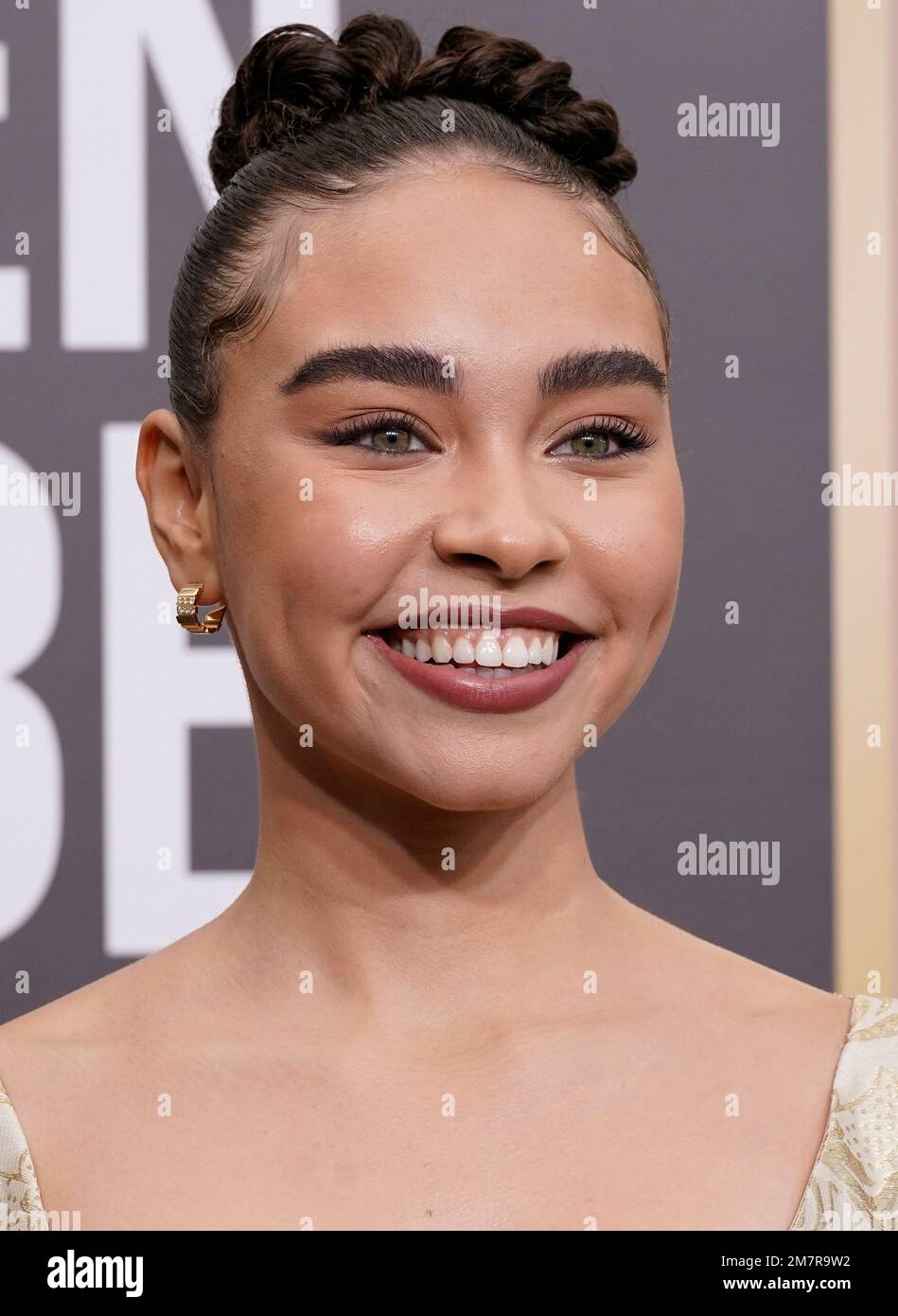 Bailey Bass arrives at the 80th annual Golden Globe Awards at the ...