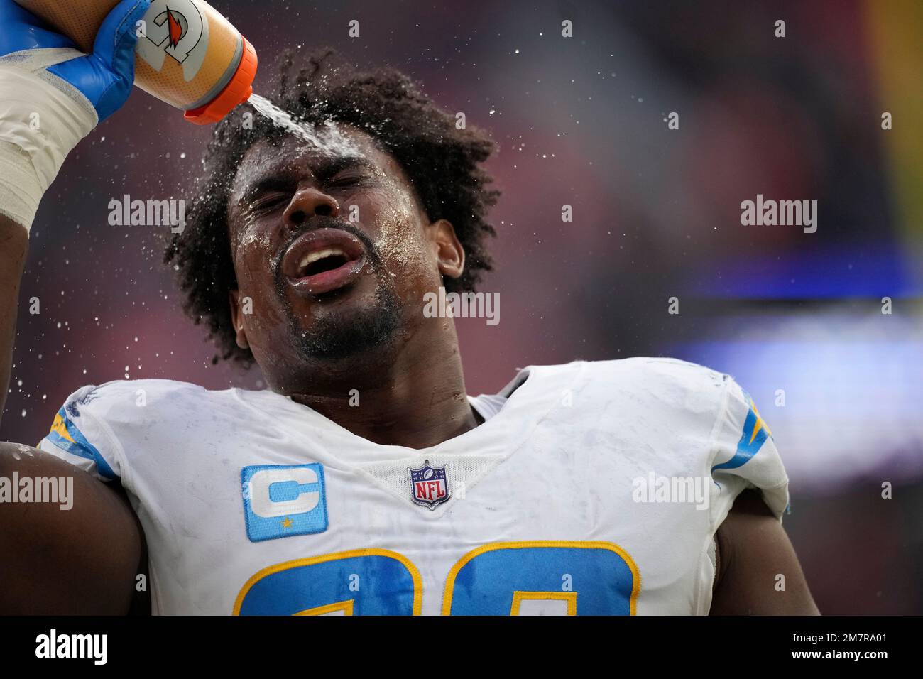 Los Angeles Chargers defensive tackle Sebastian Joseph-Day (69) in an ...