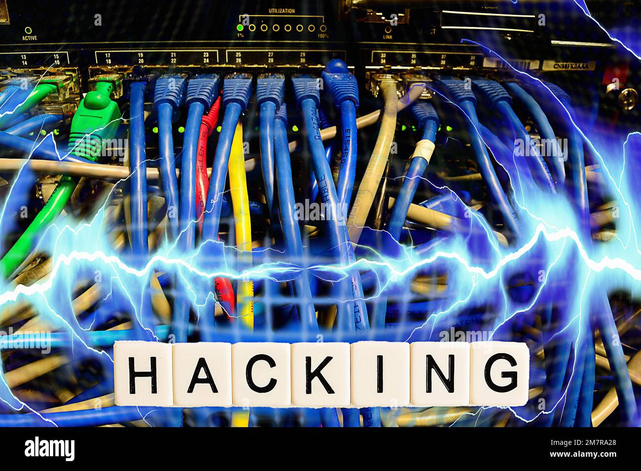 Symbolic image, cyber security, cyber attacks worldwide, computer crime ...