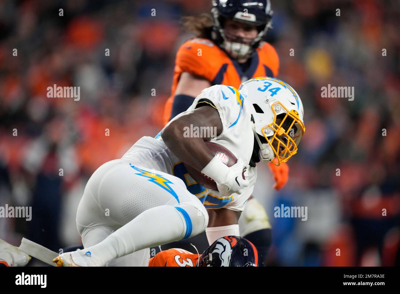 Los Angeles Chargers running back Larry Rountree III (34) in an NFL ...
