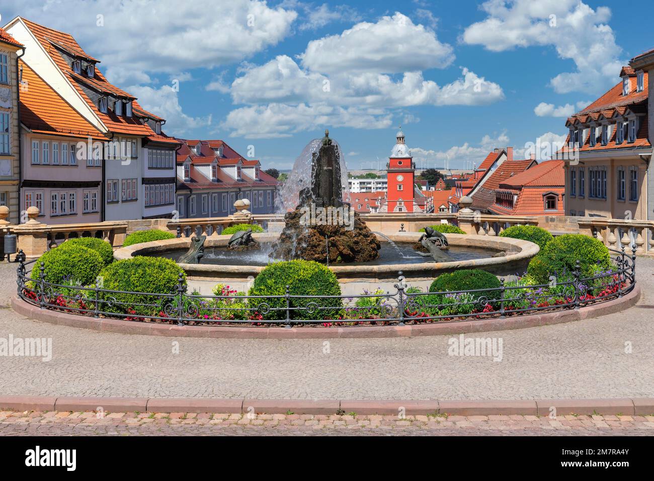 Fountain Water Art at the Schlossberg, Gotha, Thuringian Forest ...