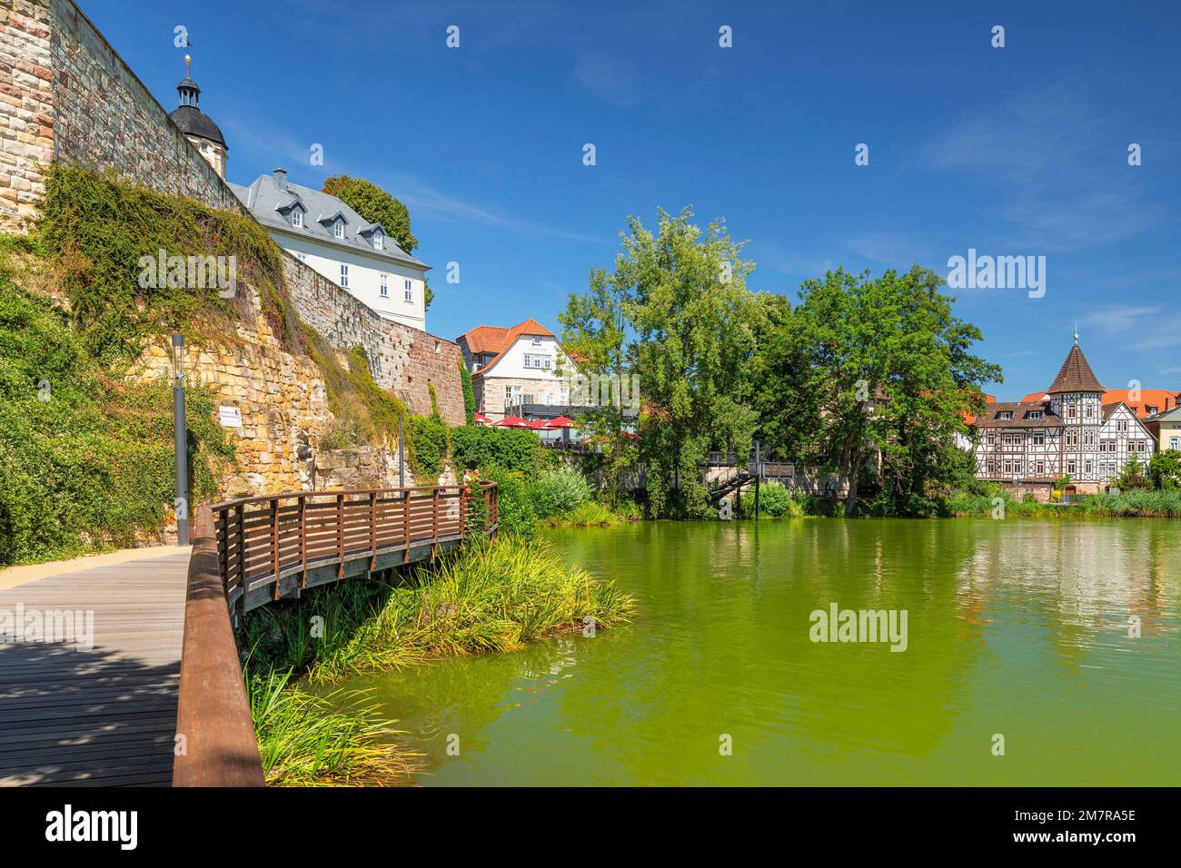Burgsee, Bad Salzungen, Thuringian Forest, Thuringia, Germany, Bad ...