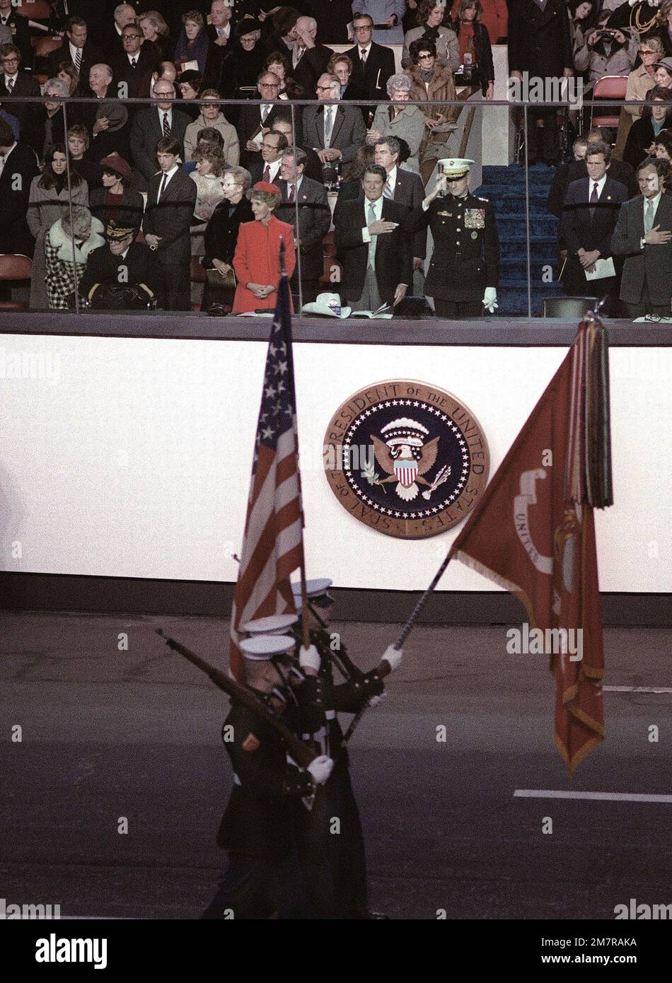 President Ronald W. Reagan, GEN Robert H. Barrow, commandant of the ...
