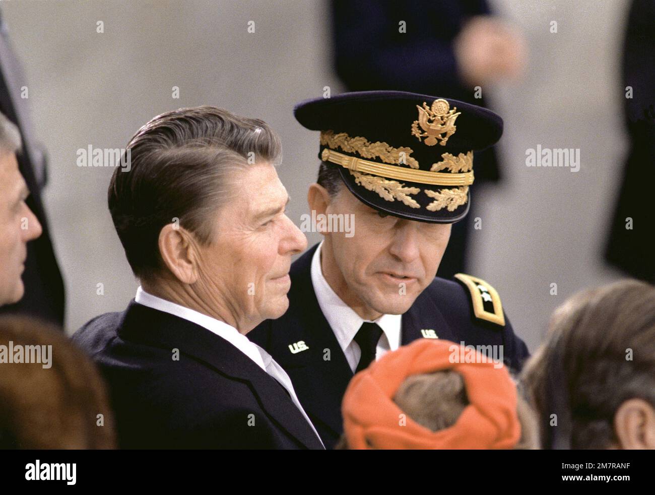 The 40th President of the United States, Ronald W. Reagan and his wife ...