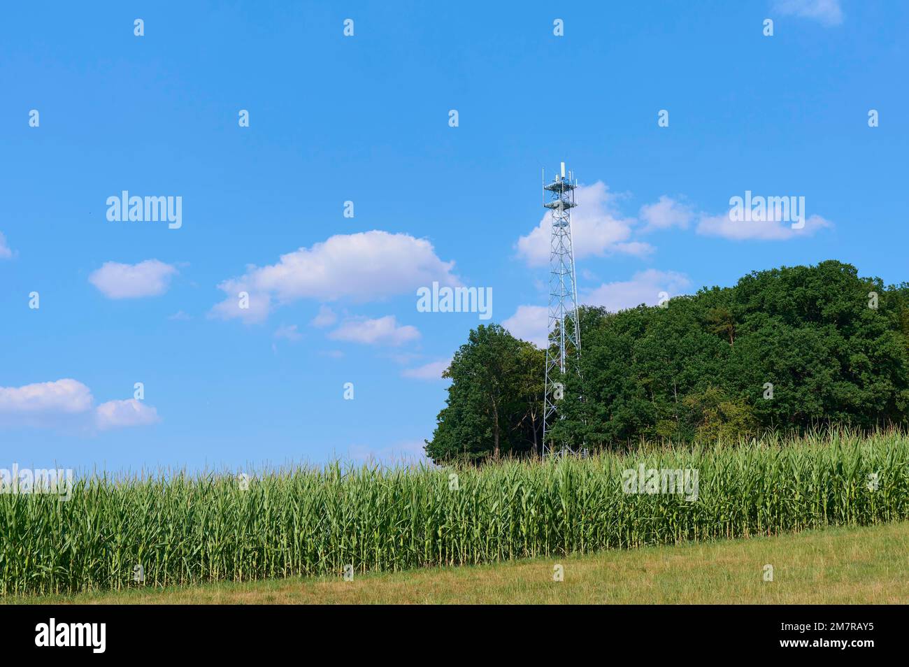 Landscape with cell tower, Baden-Wuerttemberg, Deutschland Stock Photo ...