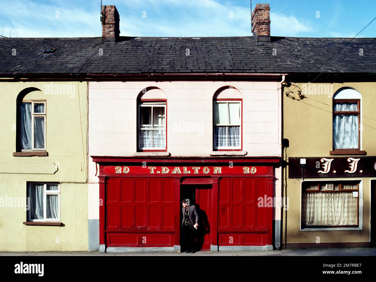 A row of houses and shops in Tiperary Stock Photo - Alamy