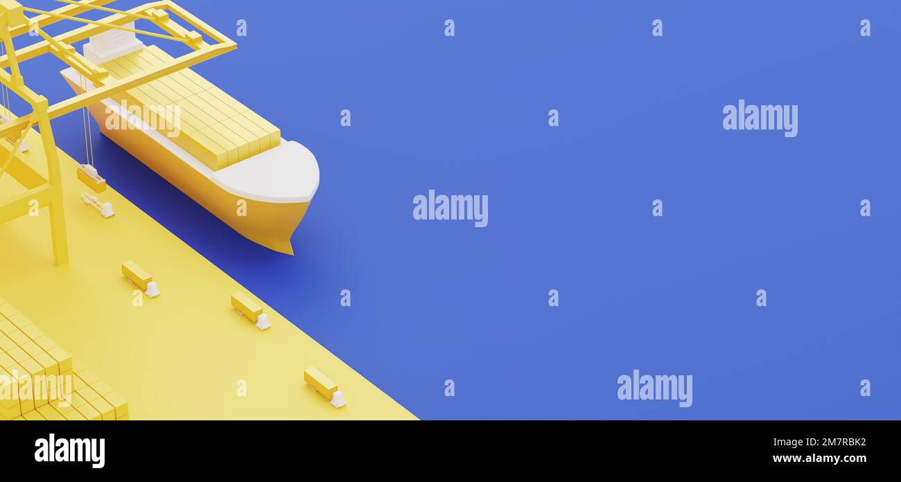 Container Shipping Terminals. shipping ports logistics landing page. 3d ... Container Shipping Terminals. shipping ports logistics landing page. 3d ...