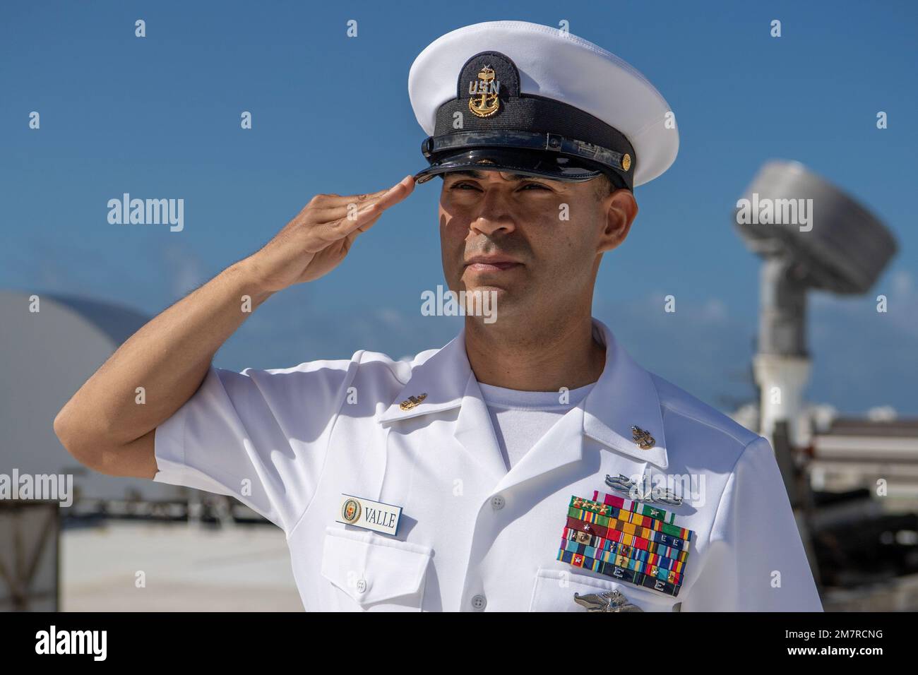 PEARL HARBOR, HAWAII (May 12, 2022) – Command Senior Chief Manuel Valle ...