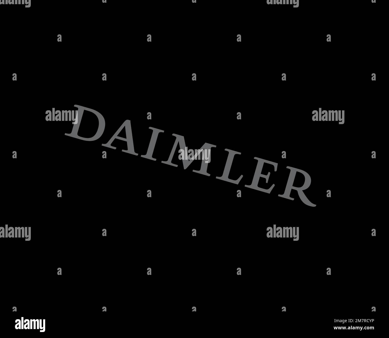 Daimler AG, rotated logo, black background B Stock Photo - Alamy