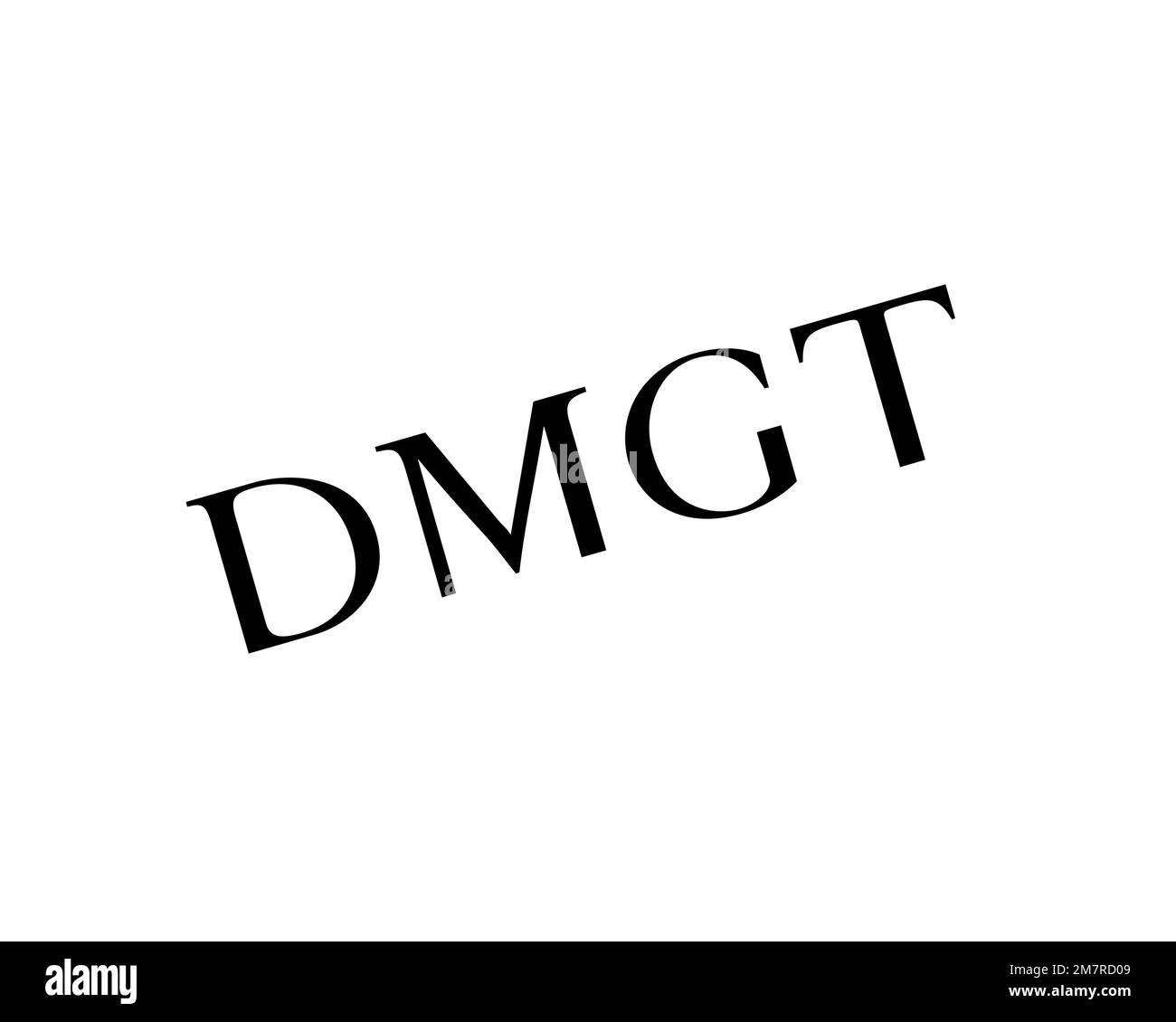 Daily Mail and General Trust, Rotated Logo, White Background Stock Photo - Alamy