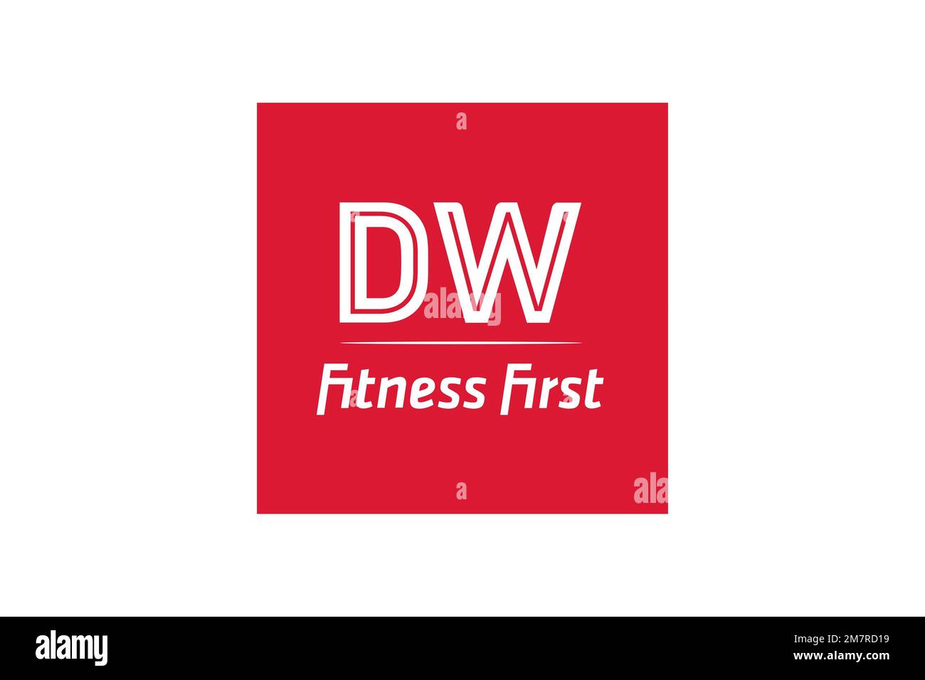 DW Sports Fitness, Logo, White background Stock Photo - Alamy