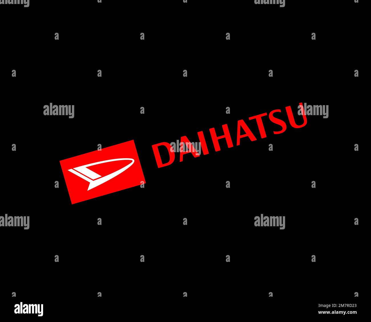 Daihatsu, rotated logo, black background Stock Photo - Alamy