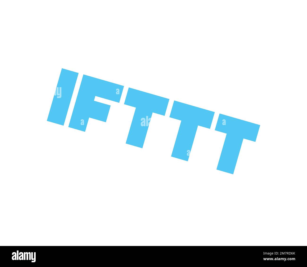 IFTTT, rotated logo, white background B Stock Photo - Alamy