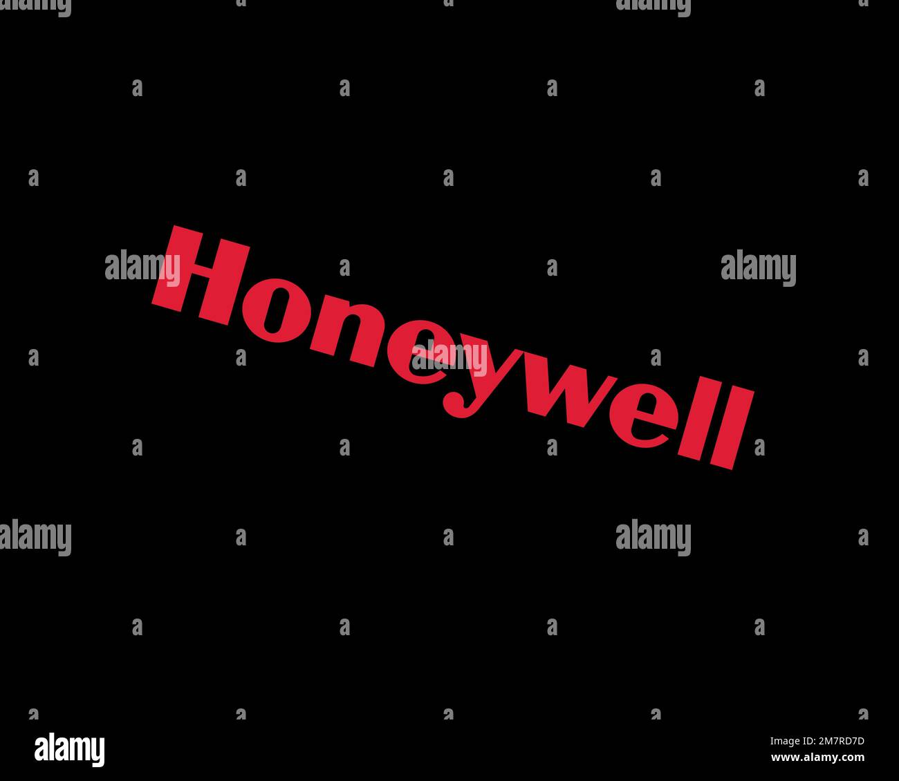 Honeywell Aerospace, rotated logo, black background B Stock Photo - Alamy