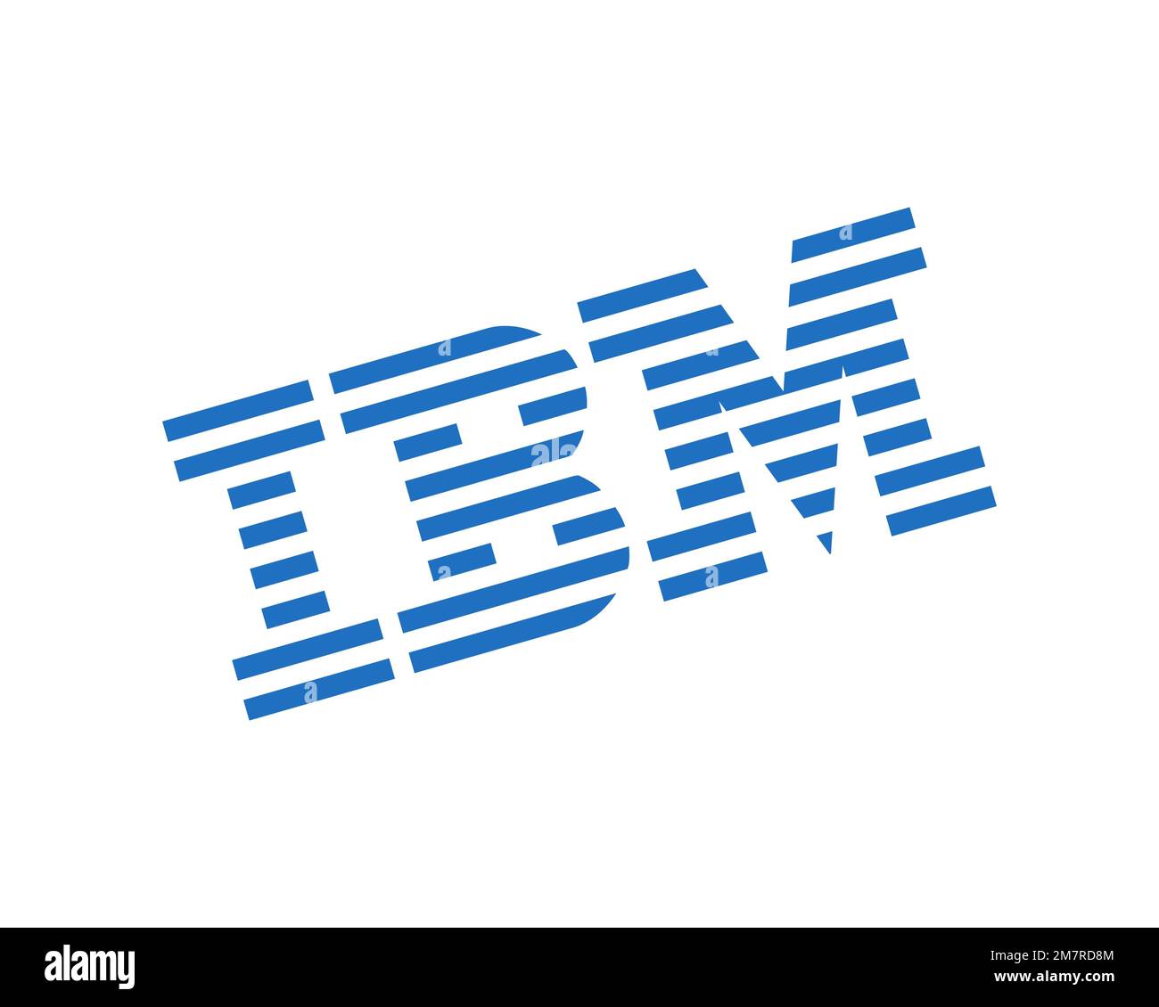 IBM, rotated logo, white background Stock Photo - Alamy