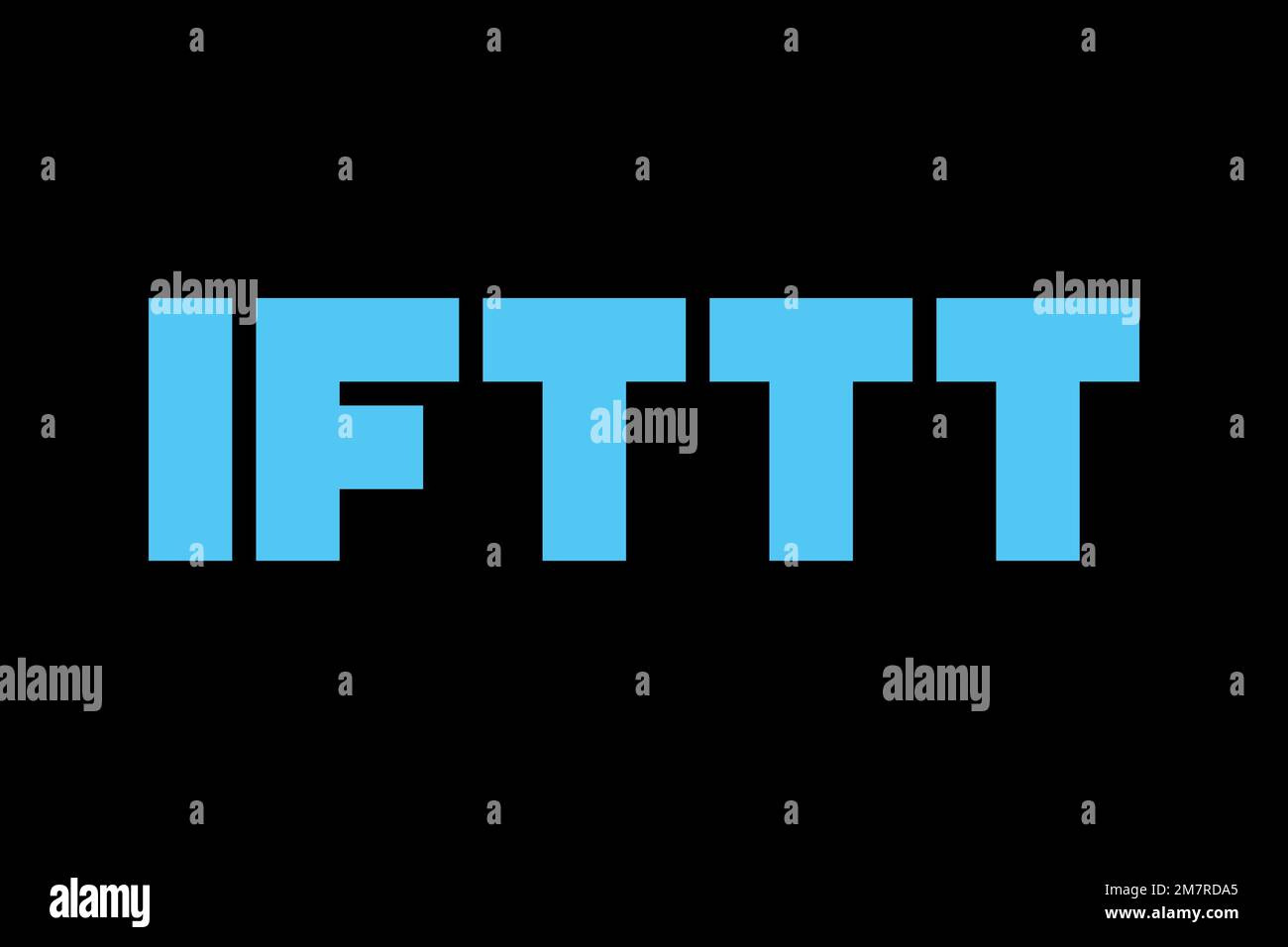 IFTTT, Logo, Black background Stock Photo - Alamy