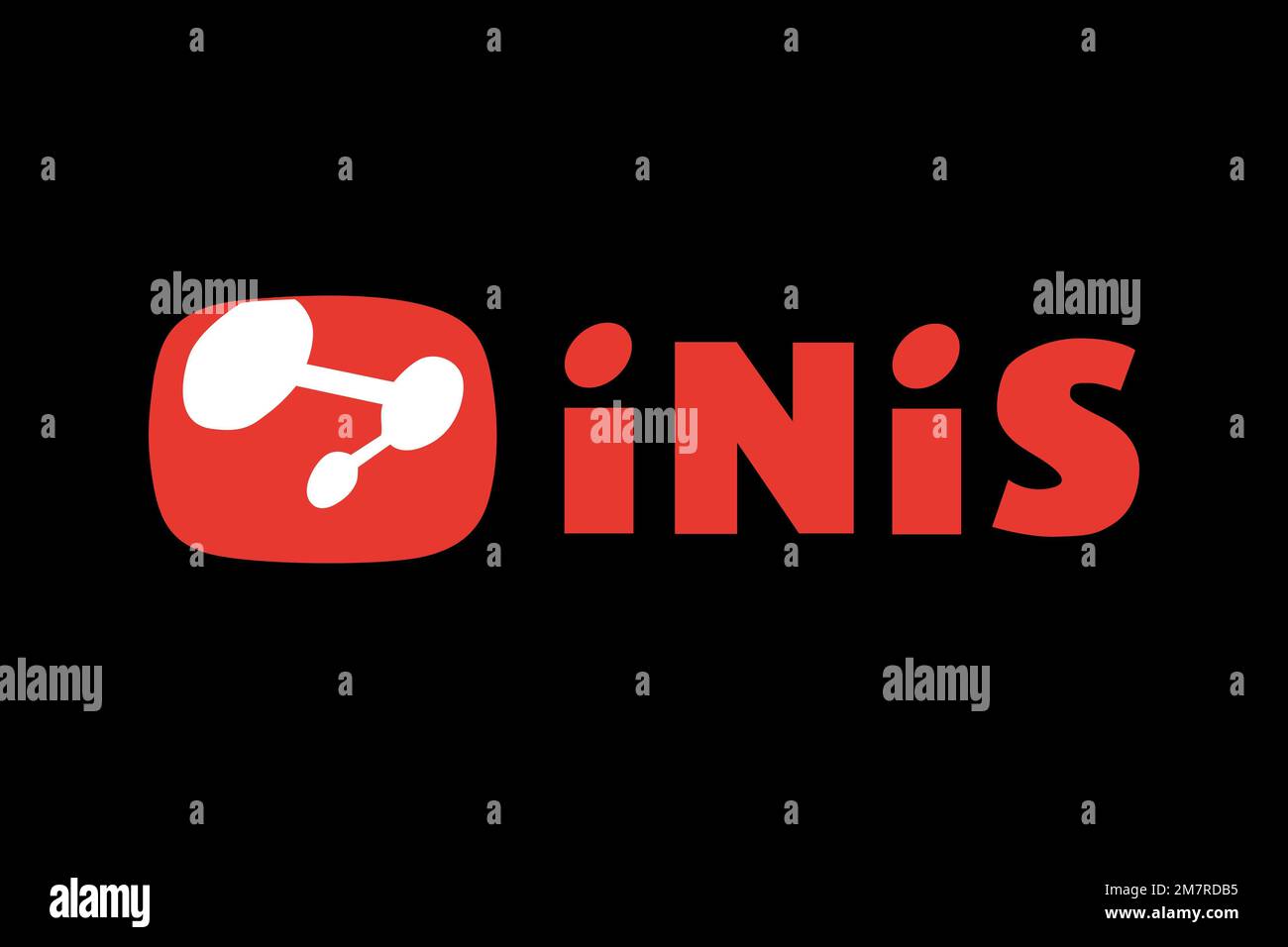 INiS, Logo, Black background Stock Photo - Alamy