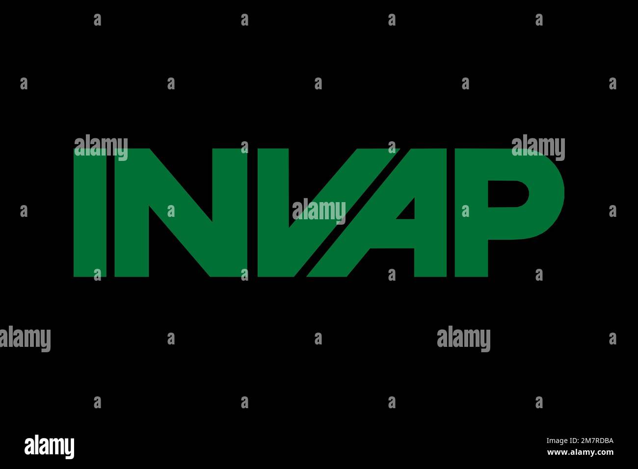 INVAP, Logo, Black background Stock Photo - Alamy