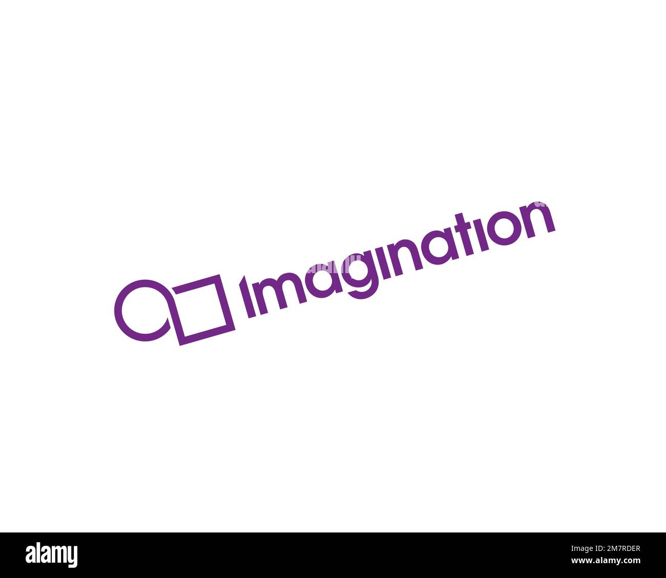 Imagination Technologies, rotated logo, white background Stock Photo ...