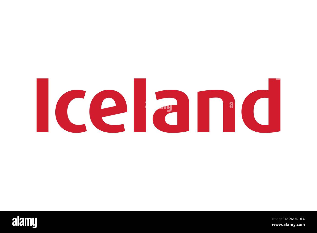 Iceland supermarket, Logo, White background Stock Photo - Alamy