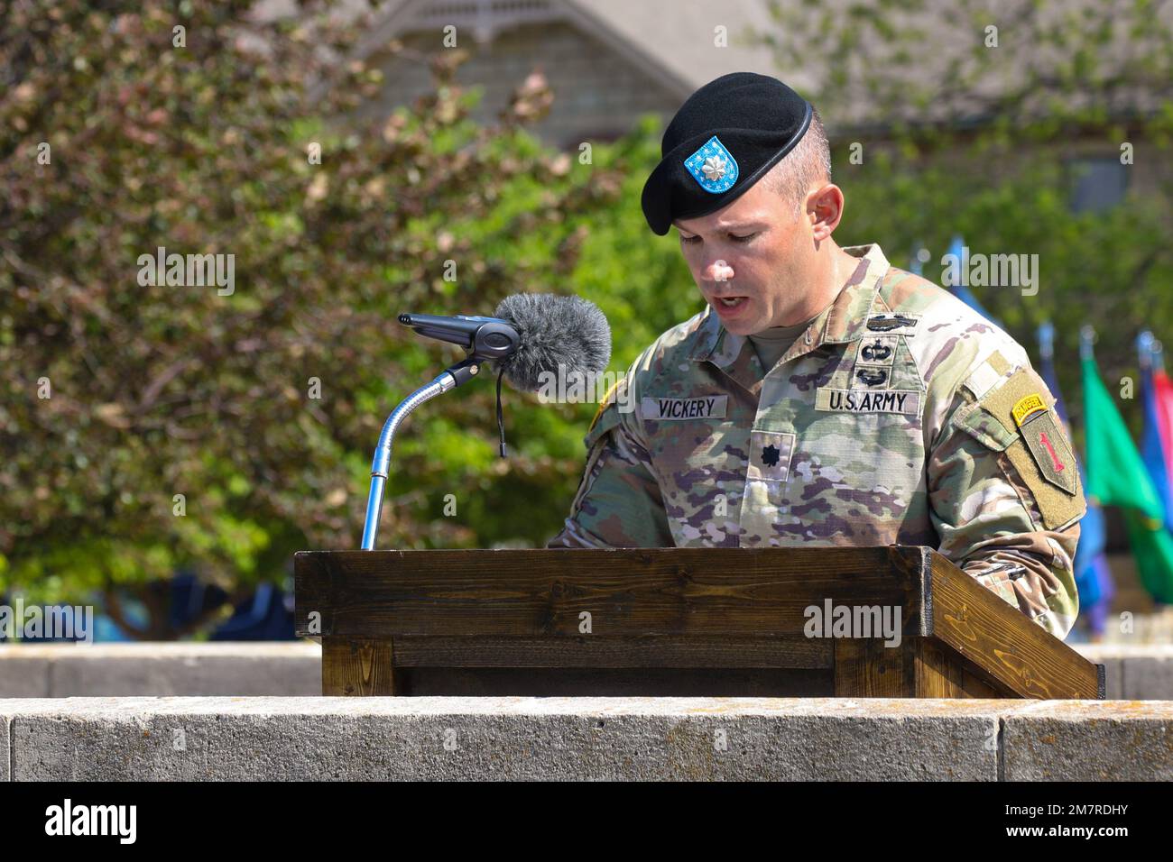 U.S. Army Lt. Col. John P. Vickery, the 1st Battalion, 18th Infantry ...